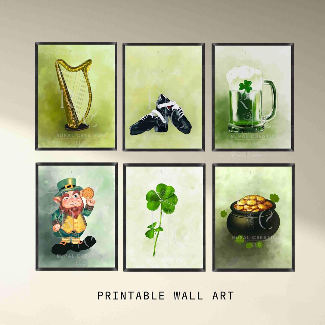 St Patricks Day Wall Art | St Patrick's Day Printables | St. Patrick's ...