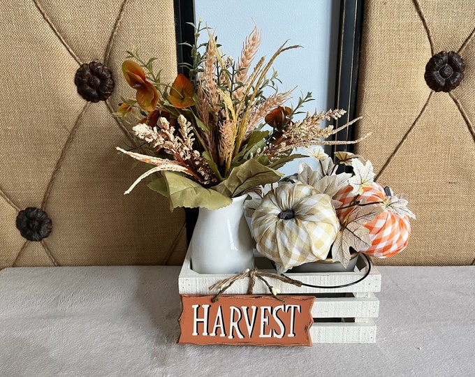 Harvest Leaves Centerpiece, Fall Table Decor, Autumn Table Decor, Fall ...