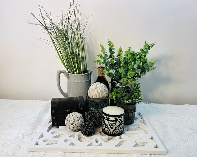 Modern Farmhouse Centerpiece, Centerpieces, Coffee Table Centerpiece ...