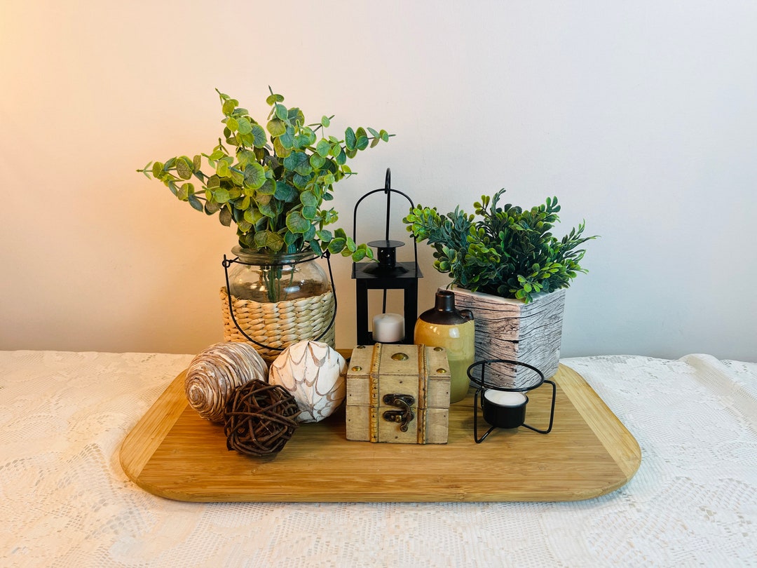 Rustic Centerpiece, Centerpieces, Kitchen Island Centerpiece, Coffee ...