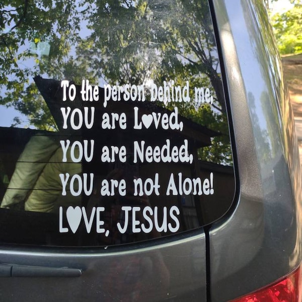 Jesus Car Decal - Etsy