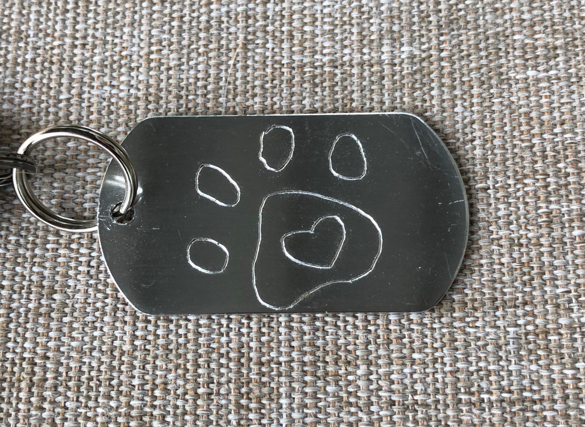 My Pets Are Home Alone Personalized Dog Tag Keychain - Etsy