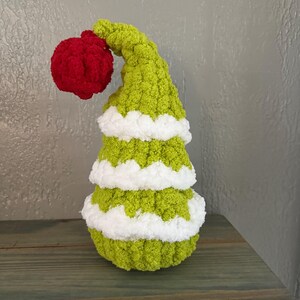 Grinch Themed Chenille Chunky Yarn Christmas Tree - Etsy