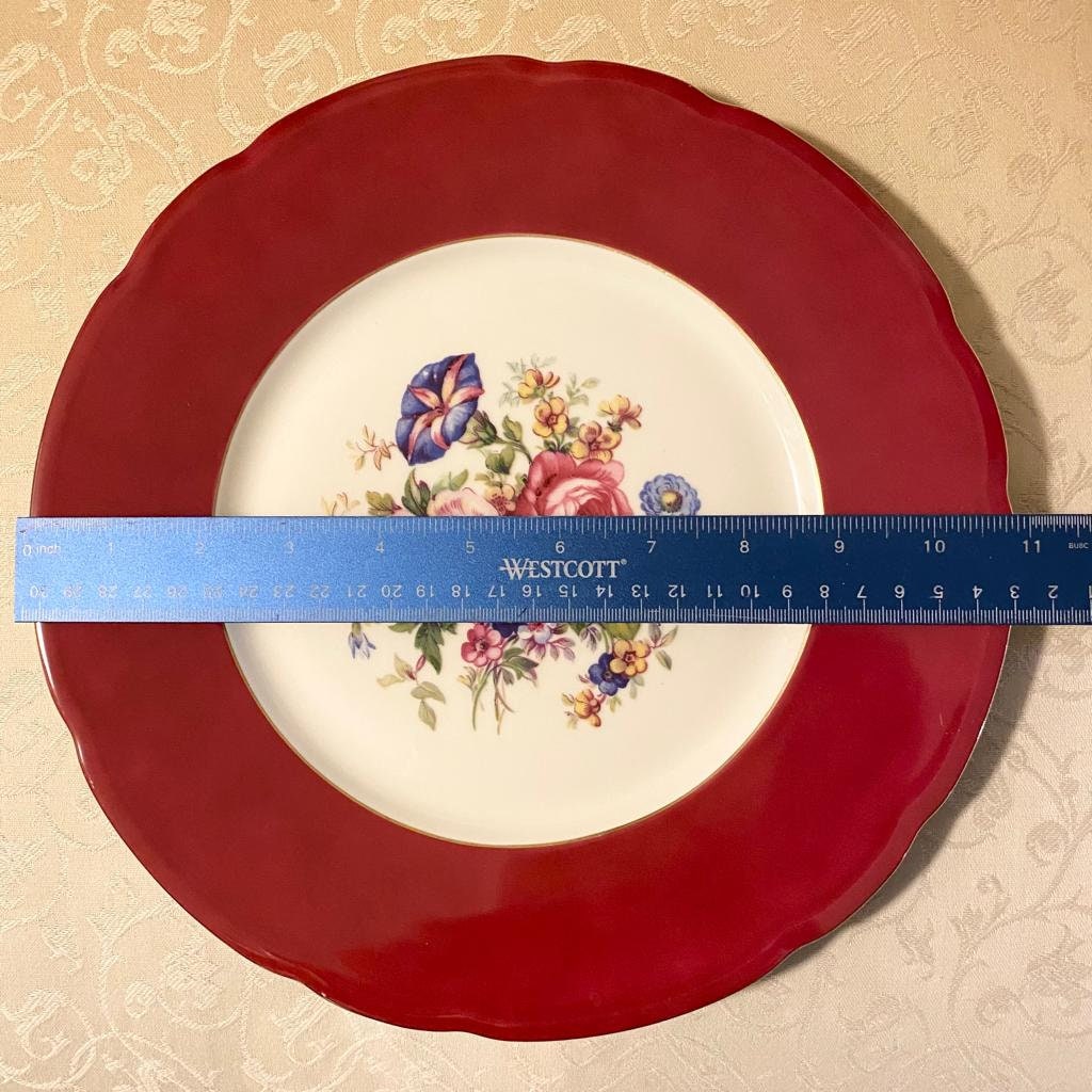 Vintage Baronet F & B Made in Bohemia Czechoslovakia Floral Scalloped ...