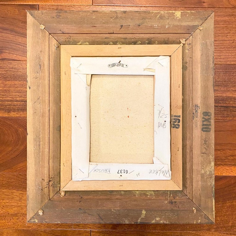 Vintage B. Ferber Floral Oil Painting - Matted Wood Frame - Etsy