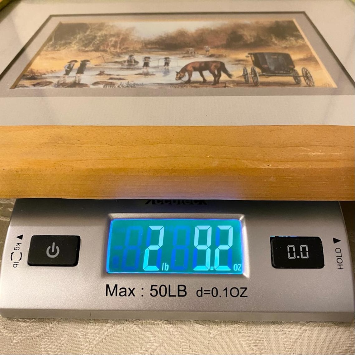 Vintage 1992 Art Print of Amish Children Fishing and Buggy by Al Koenig ...