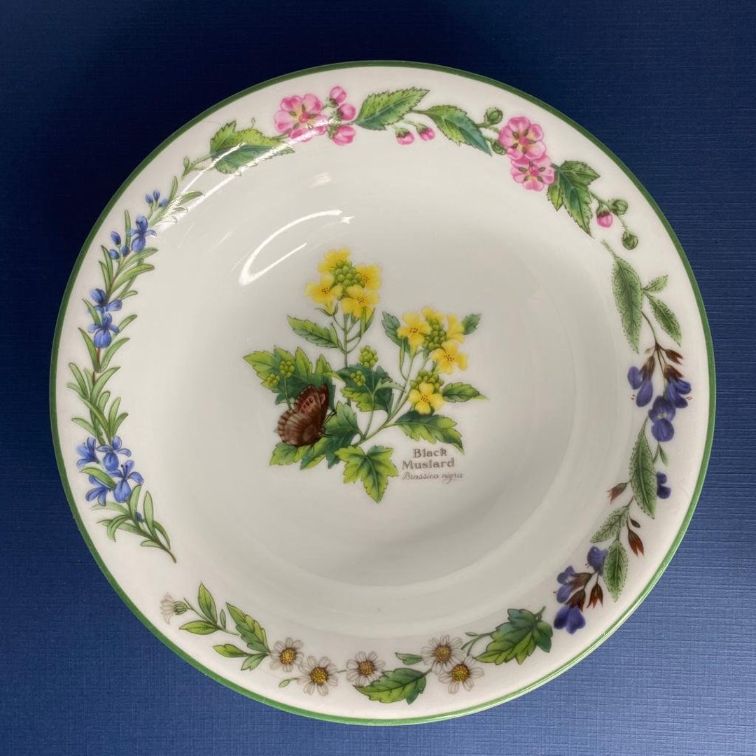 Vintage Royal Worcester Fine Porcelain Worcester Herbs Black - Etsy