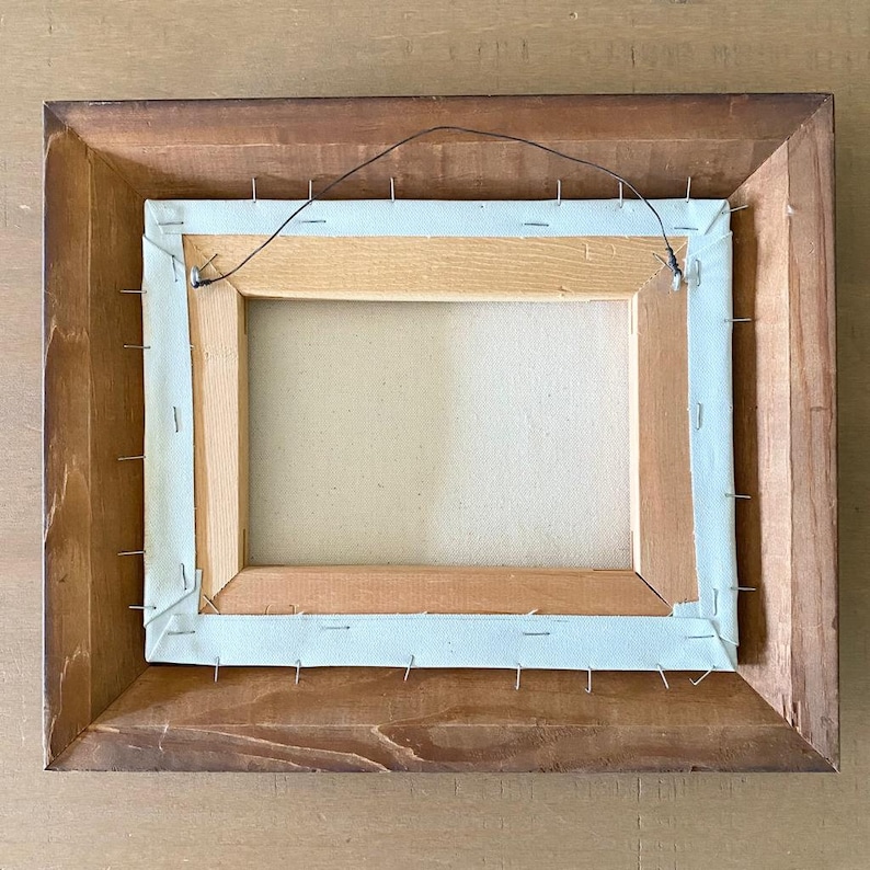 Vintage Signed C. Carson Serigraph Painting on Canvas-wood Framed - Etsy