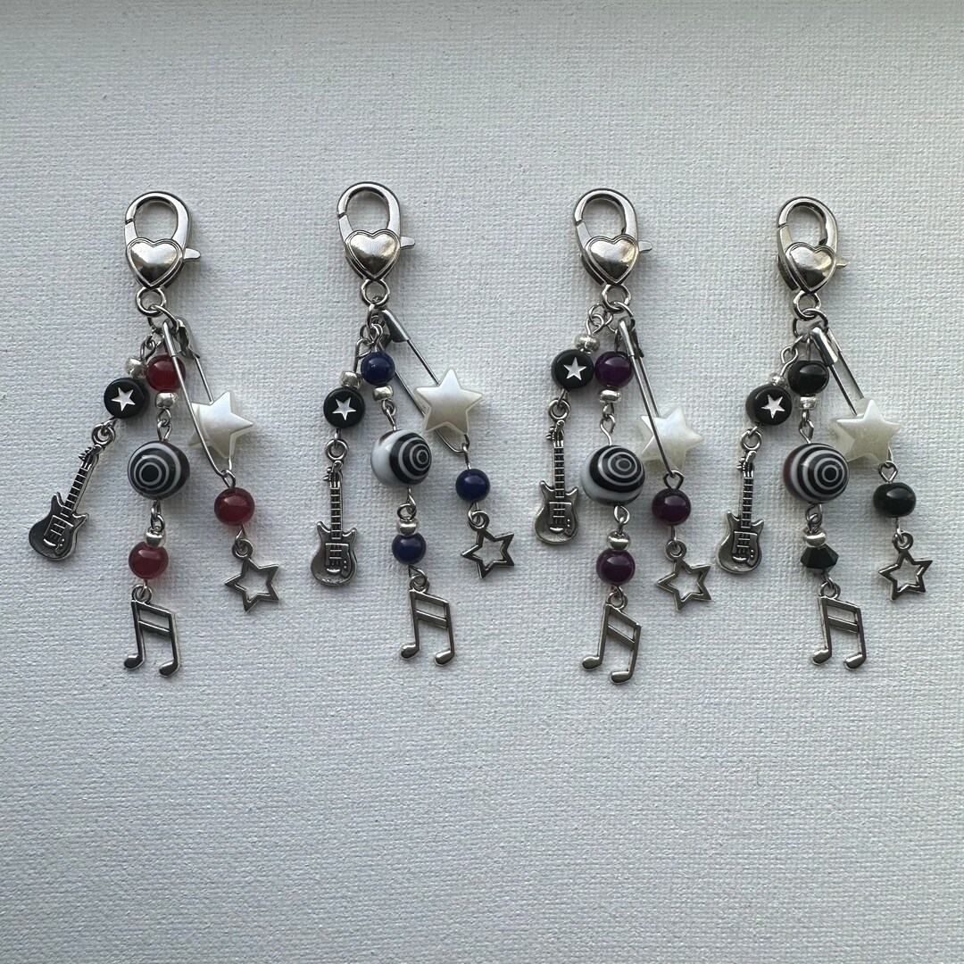 Handmade Rockstar Gf Edgy Grunge Cyber Emo Y2kkey Chains or Phone ...