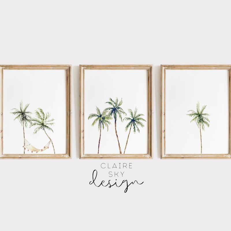 Palm Tree Wall Art - Etsy