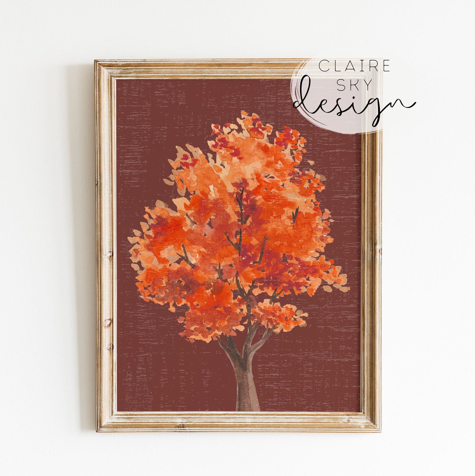 October Wall Art Set | Fall Colors Gallery Wall Prints | Autumn Print ...