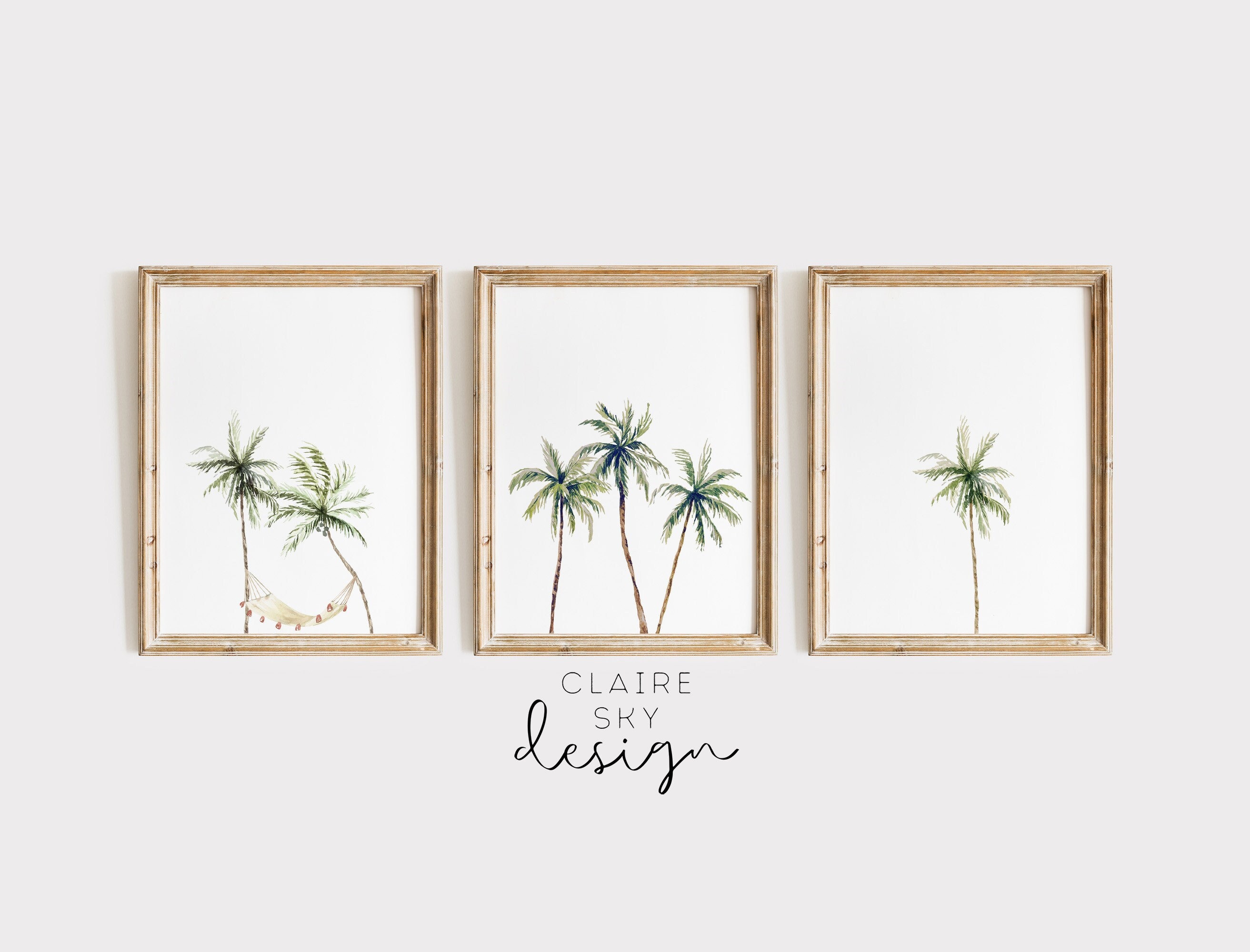 Palm Tree Print Set of 3 Palm Tree Printable Art Palm Tree - Etsy