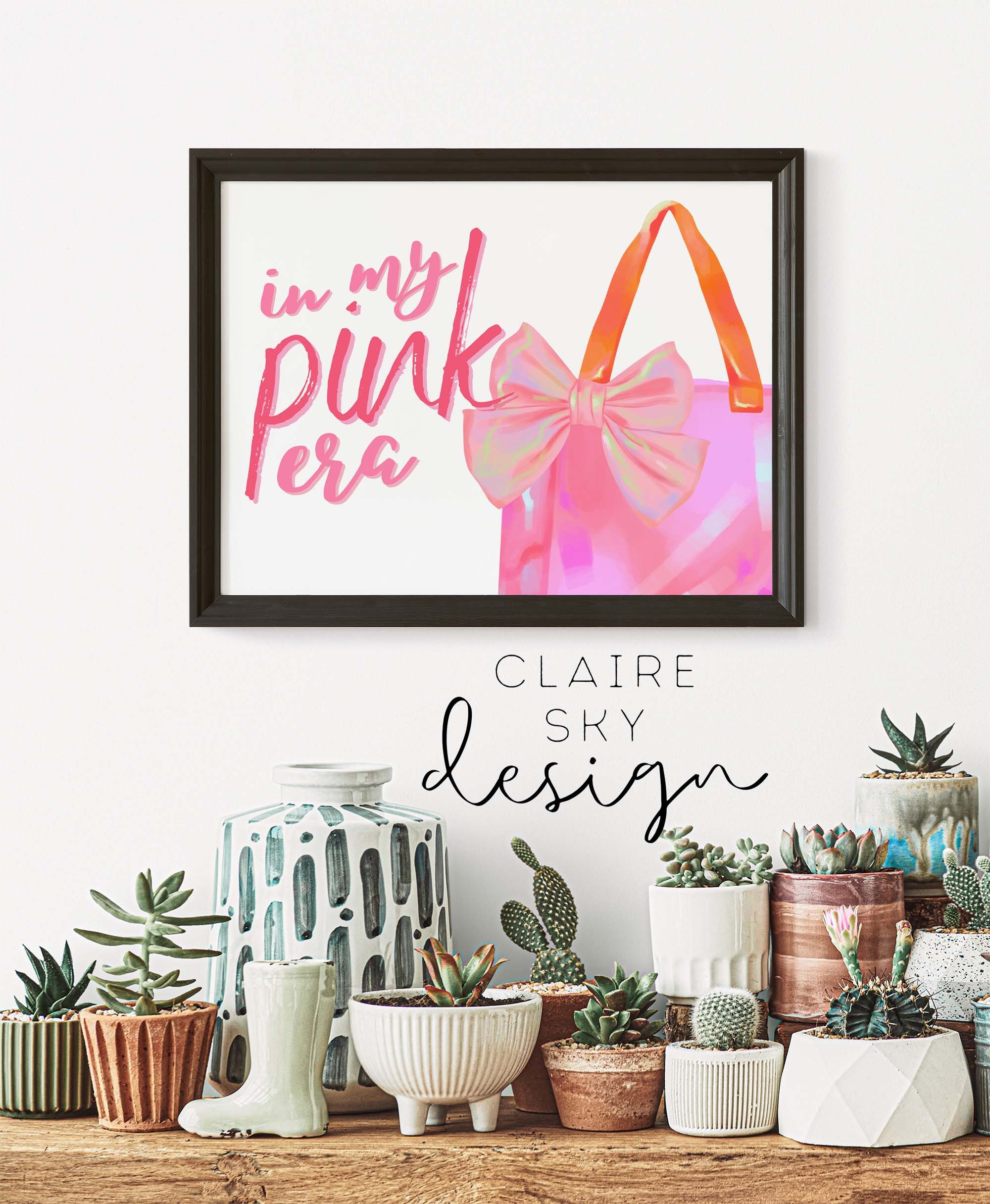 In My Pink Era Print Barbiecore Art 90s Prints Pink Wall - Etsy