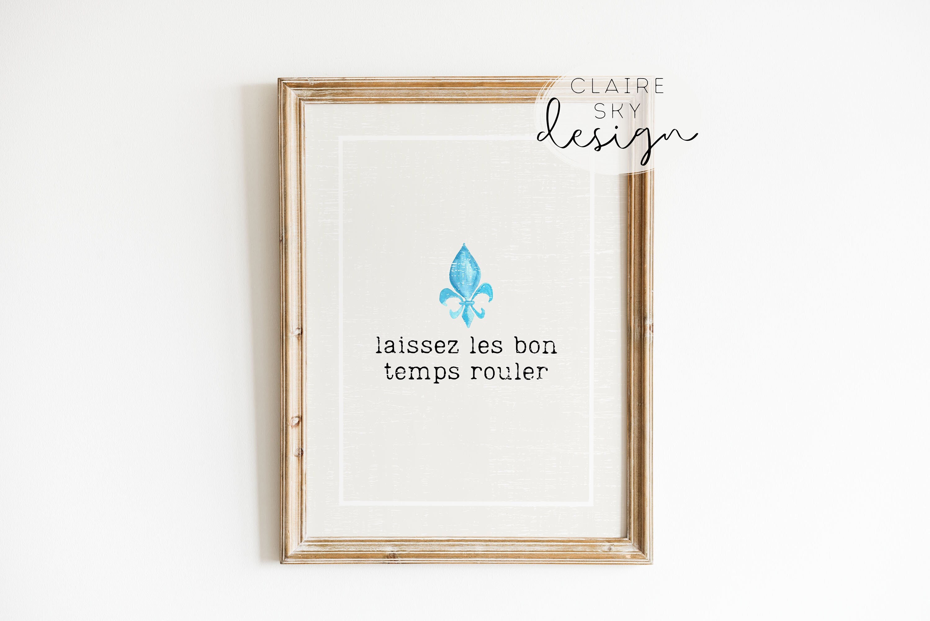 Laissez Les Bon Temps Rouler Sign New Orleans Decor Print - Etsy
