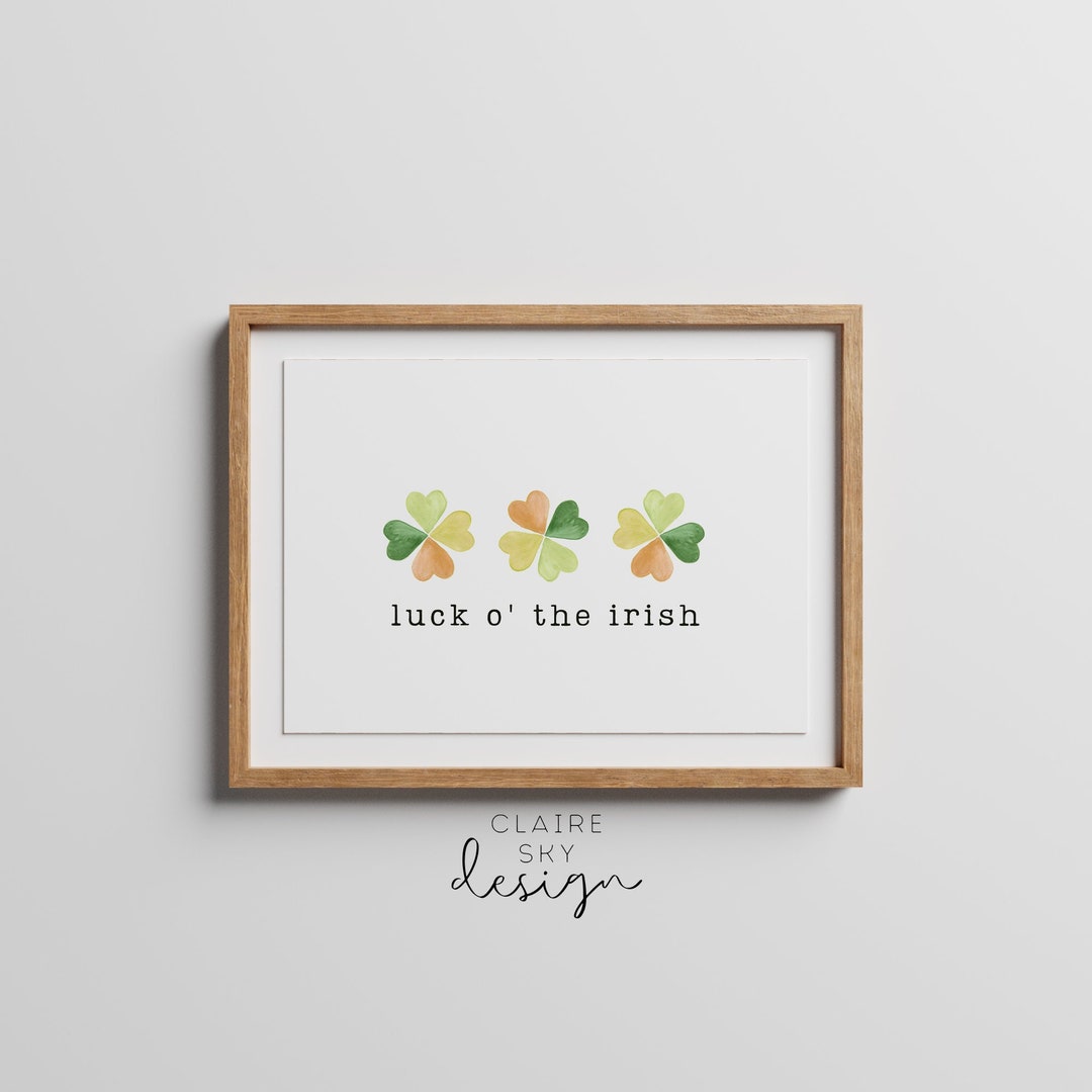 St. Patrick's Day Printables | St Patricks Day Printable Wall Art ...