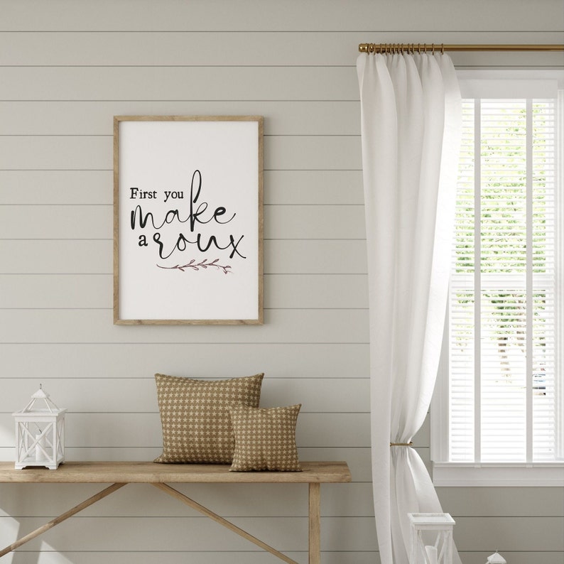 First You Make a Roux | Louisiana Printable Wall Art | Cajun Kitchen ...