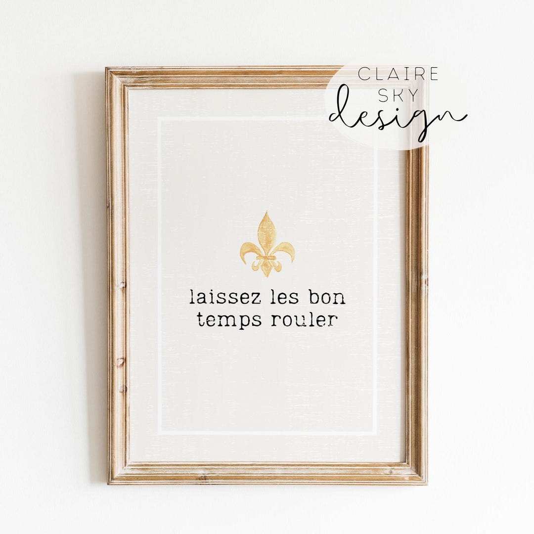 Laissez Les Bon Temps Rouler Print | Louisiana Watercolor Wall Art ...