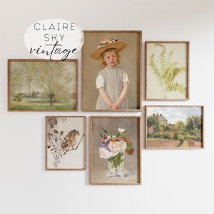 Spring Gallery Wall Set | Vintage Easter Prints | Vintage Spring Art ...