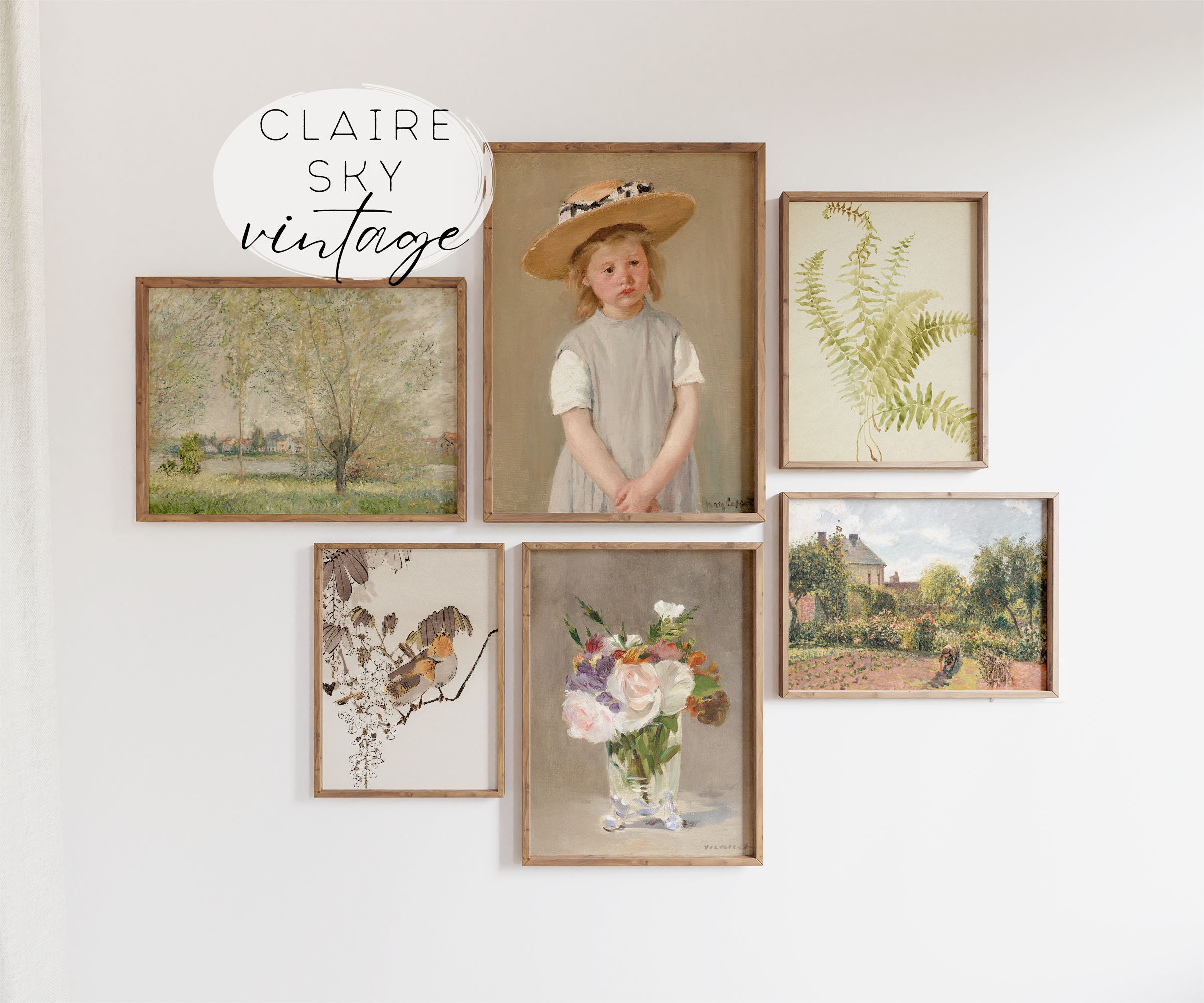 Spring Gallery Wall Set Vintage Easter Prints Vintage - Etsy