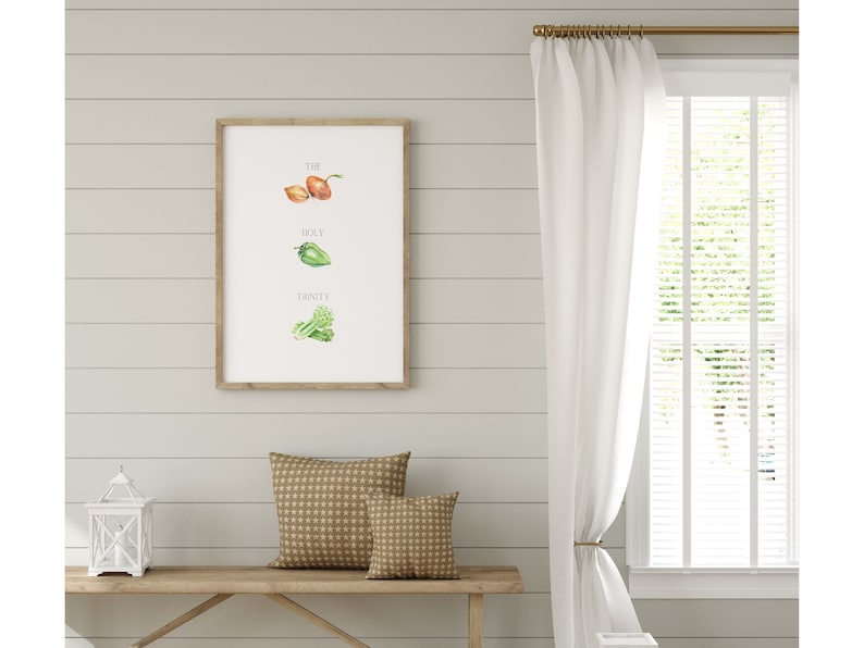 Holy Trinity Louisiana Cooking Louisiana Printable Wall Art - Etsy