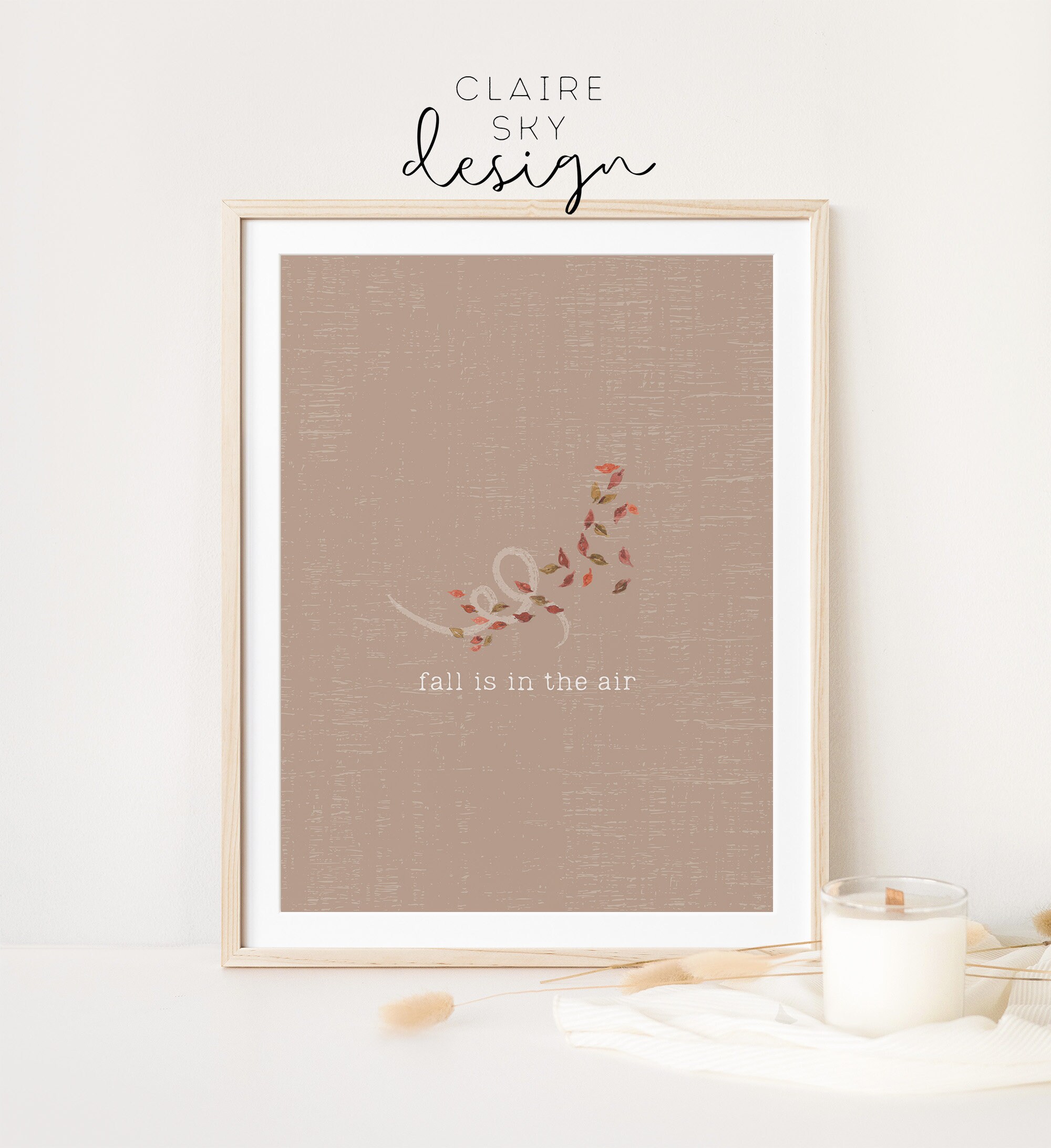 Fall is in the Air Print Fall Printable Wall Art Neutral Fall Decor ...