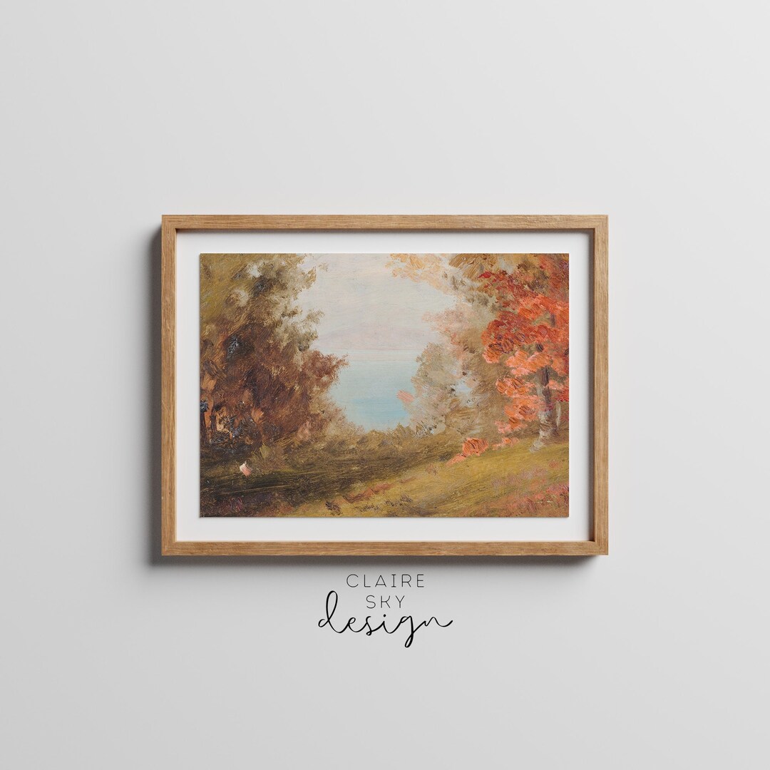 Vintage Autumn Art Prints Autumn Landscape Oil Printable - Etsy