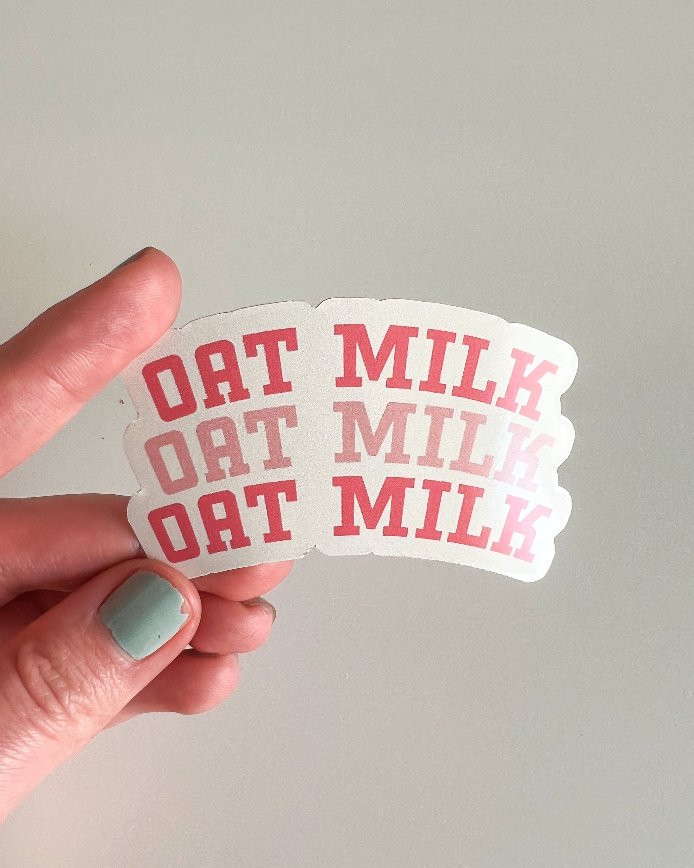Oat Milk Sticker - Etsy