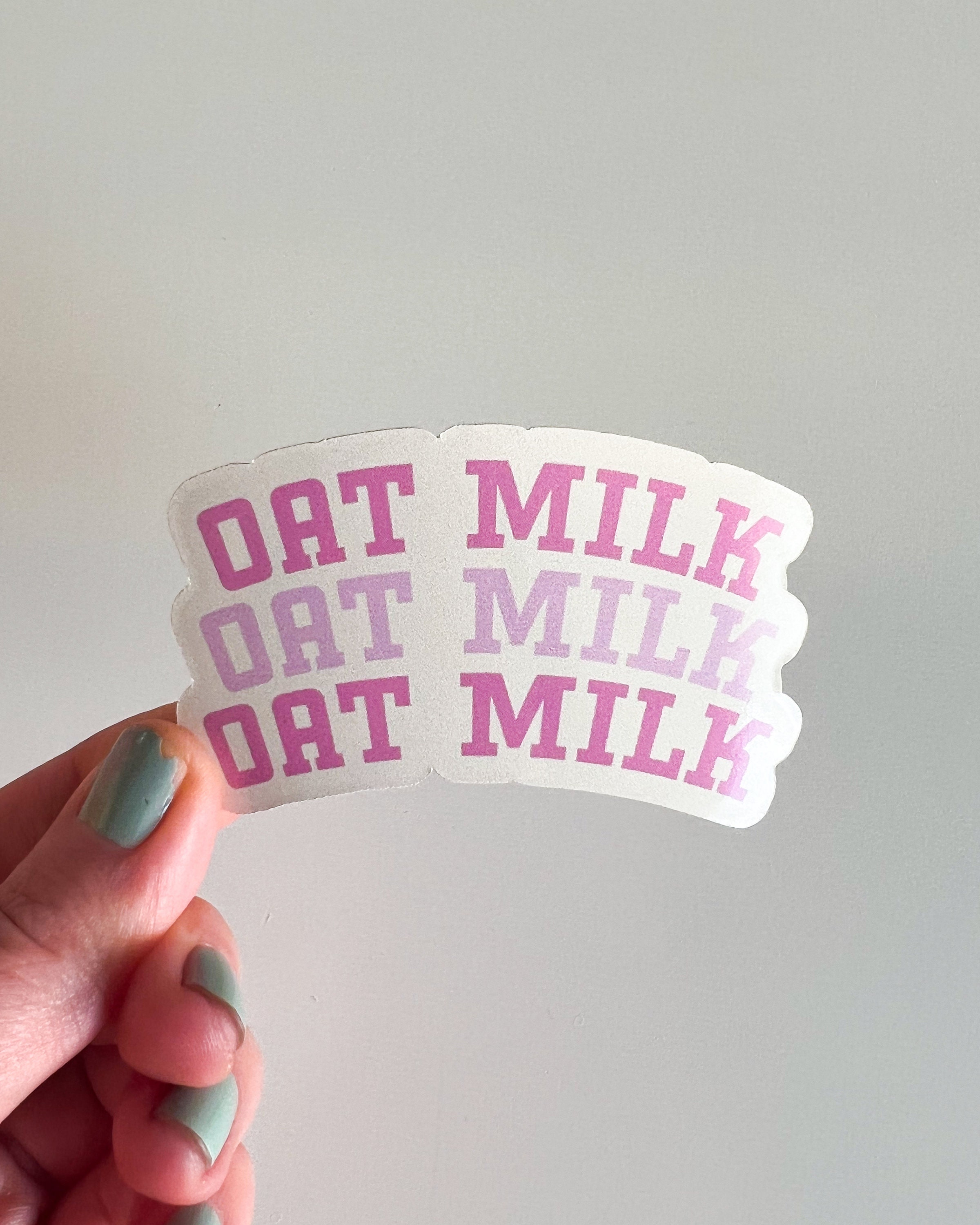 Oat Milk Sticker - Etsy