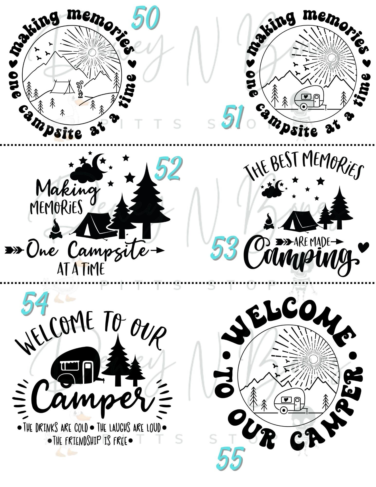 Camping Bucket Decal / Camping / Decals / Vinyl / Decal Only / Camping ...