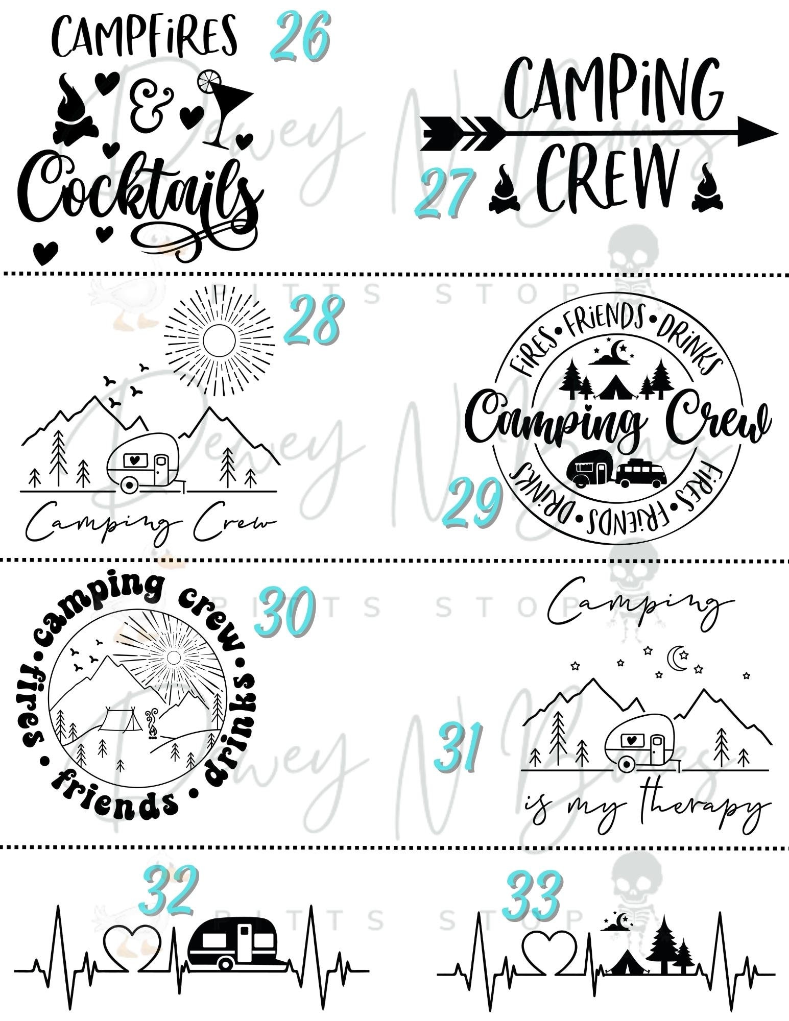 Camping Bucket Decal / Camping / Decals / Vinyl / Decal Only / Camping ...