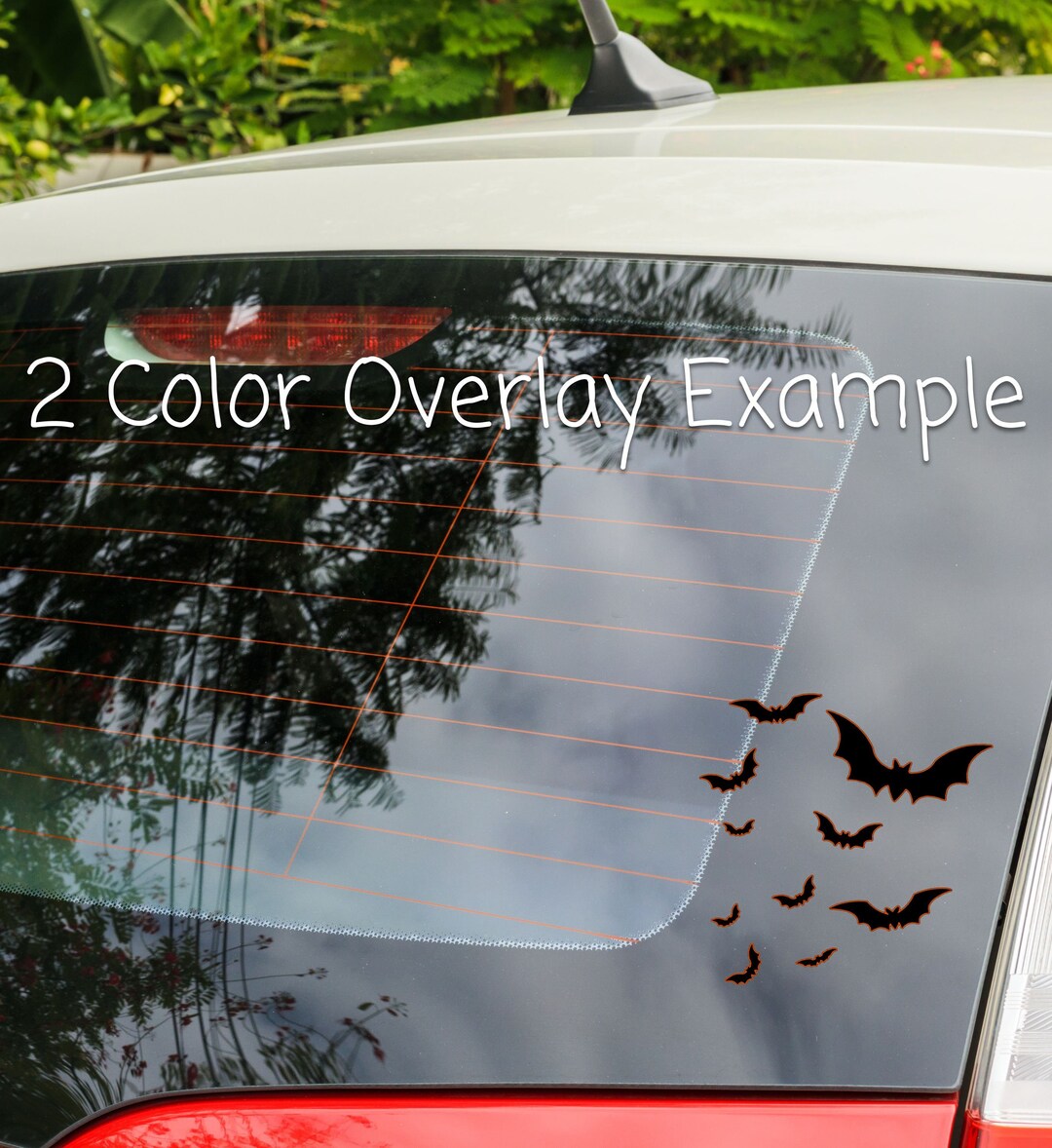 Bats Car Decal: Gothic Halloween Spooky Vinyl Decals - Etsy