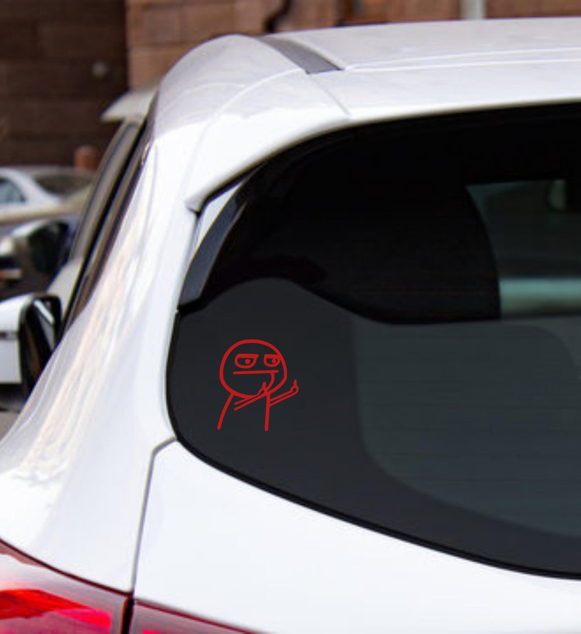 Funny Middle Finger Stickman Vinyl Decal / Decal for Cars / Decal for ...