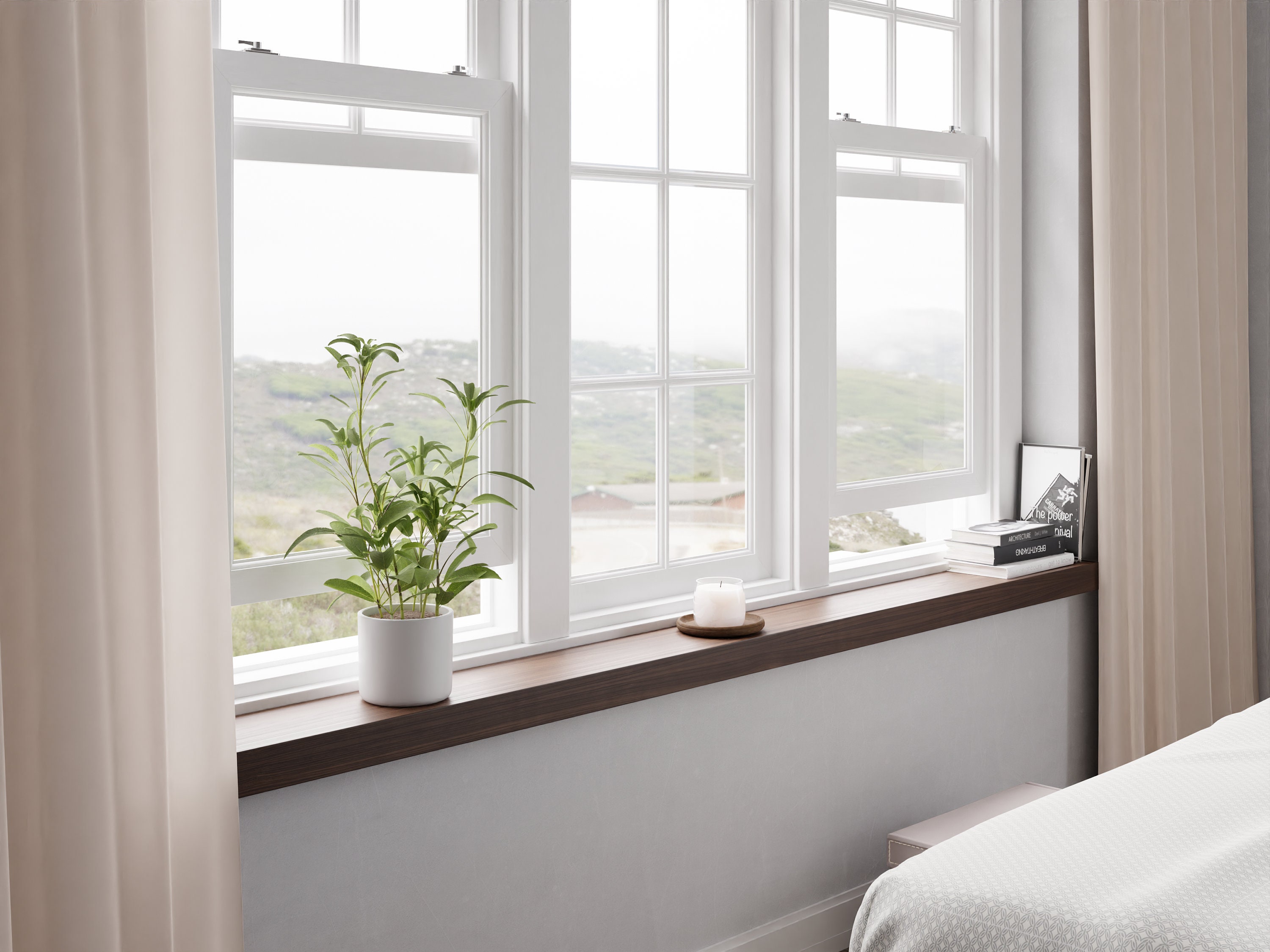 Natural Wood Veneer Window Sill - Etsy