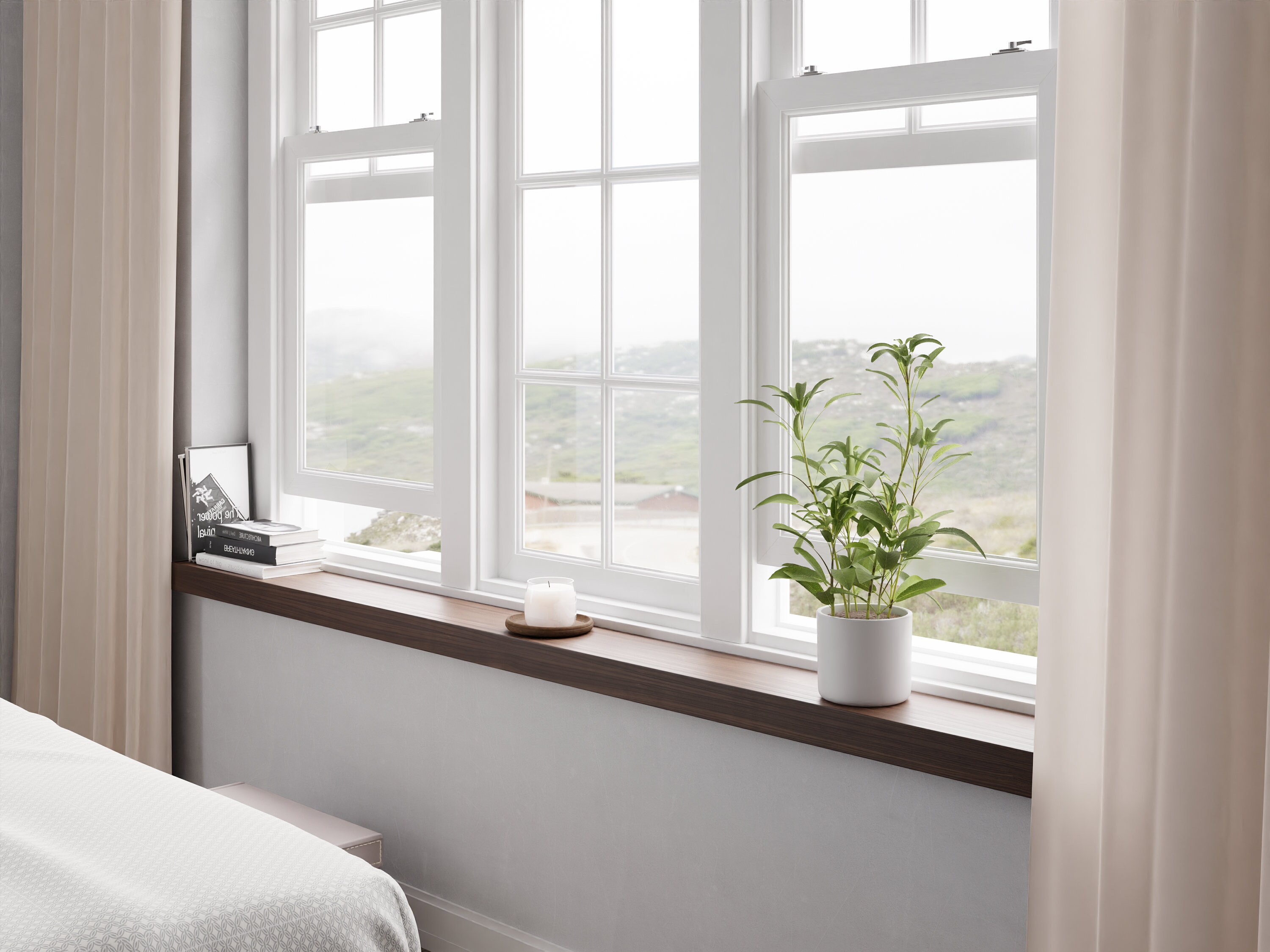 Natural Wood Veneer Window Sill - Etsy