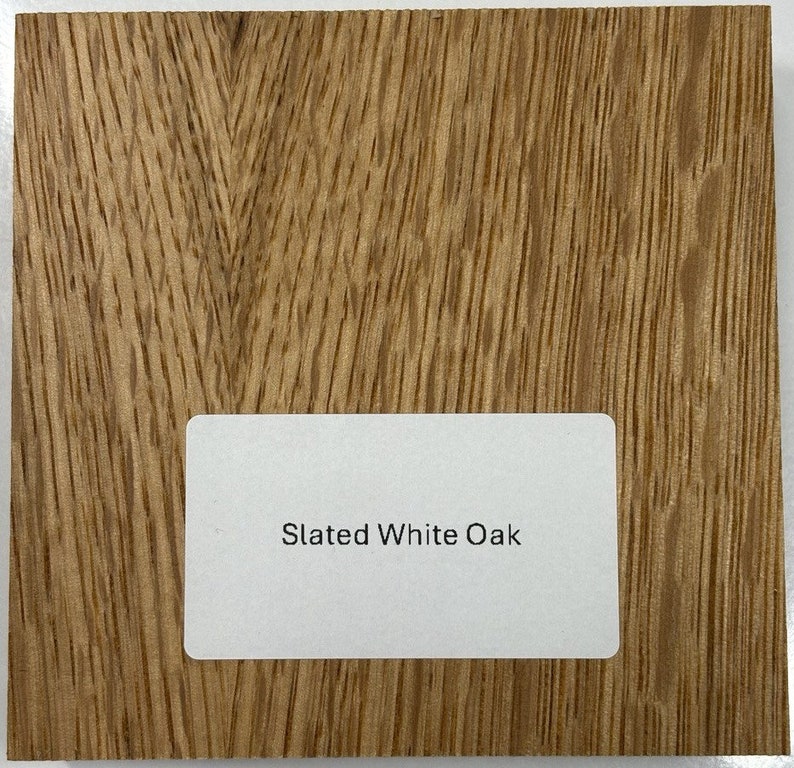 Slated White Oak Wood Sample - Etsy