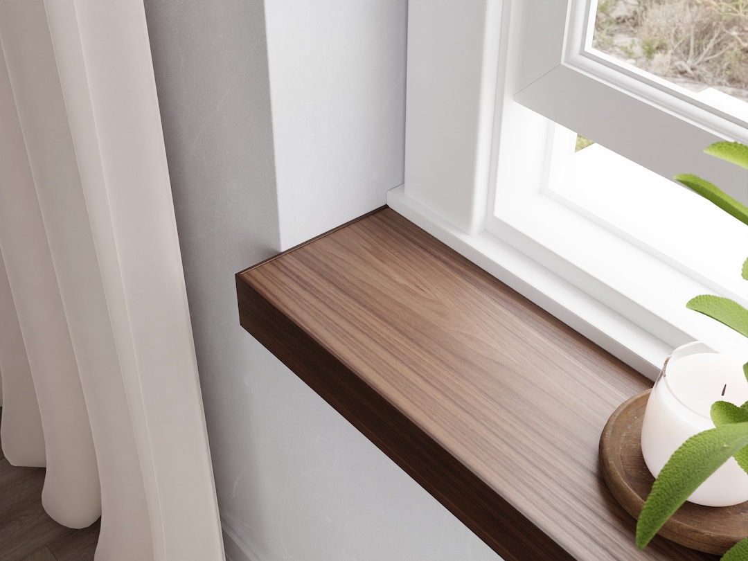 Natural Wood Veneer Window Sill Etsy