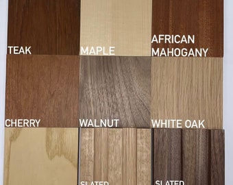 Custom Wood Samples Stain and Finish Options // Walnut White - Etsy