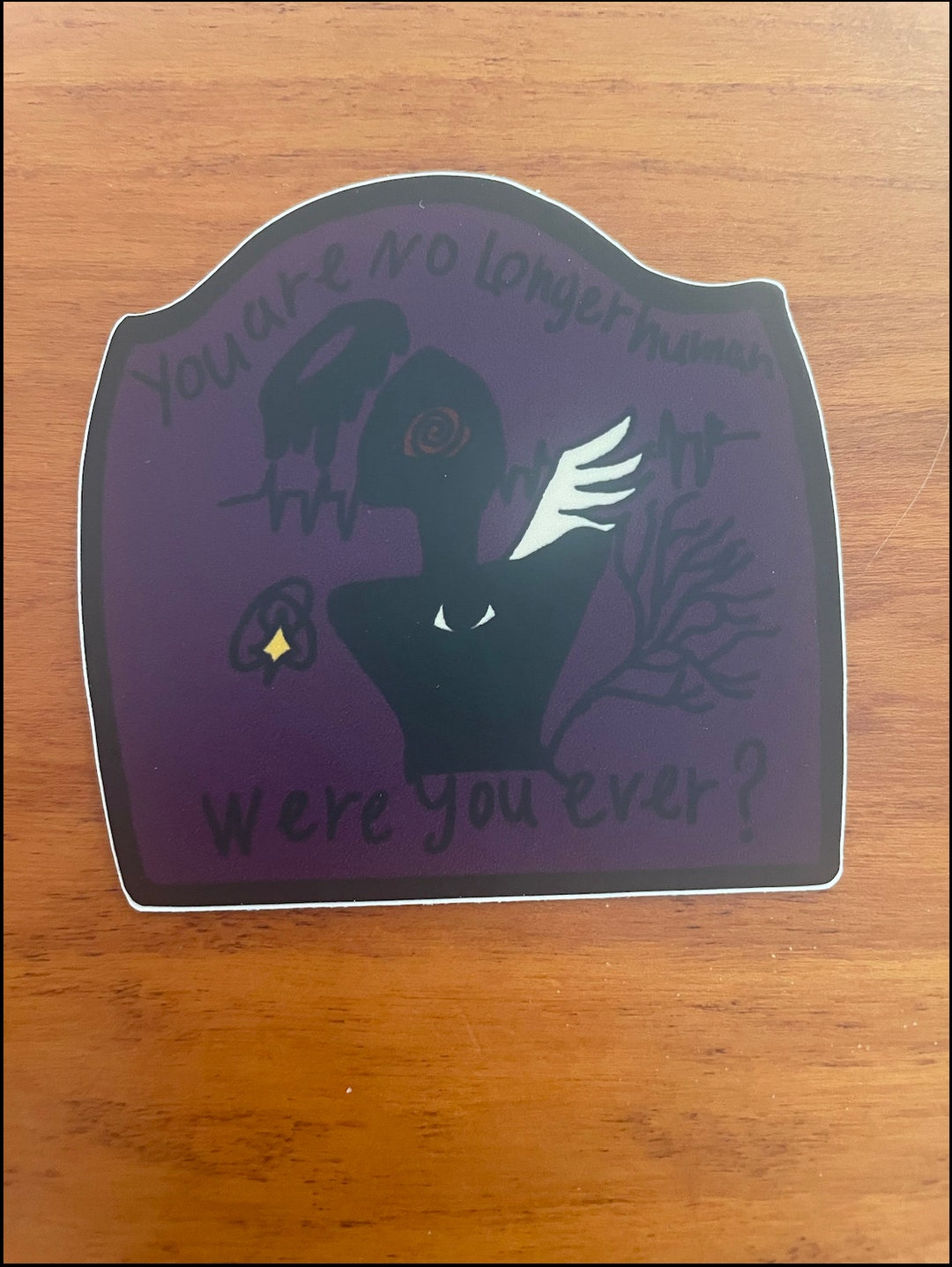 Voidpunk Sticker: You Are No Longer Human - Etsy