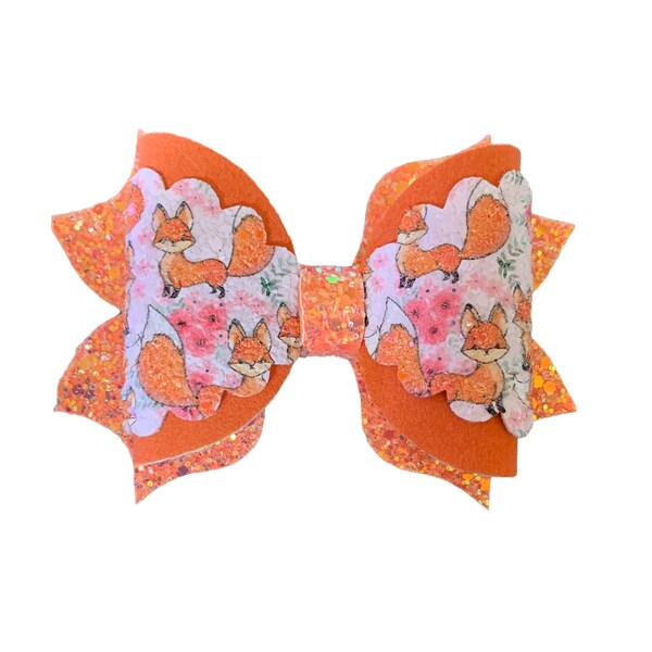 Fox Hair Bow - Etsy