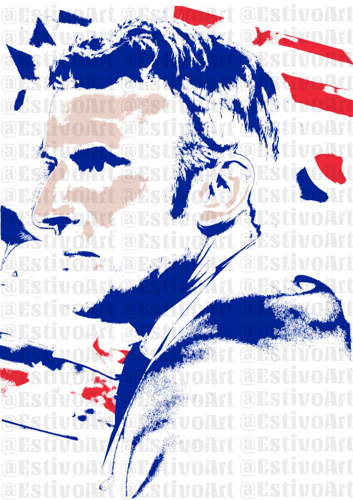 Emmanuel Macron, President of France, Illustration Portrait, SVG, PNG ...