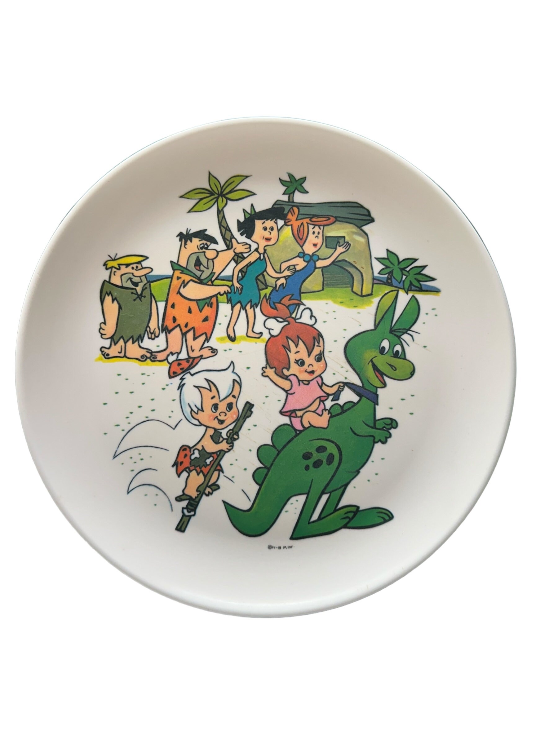 Vintage Flintstone Plate - Etsy