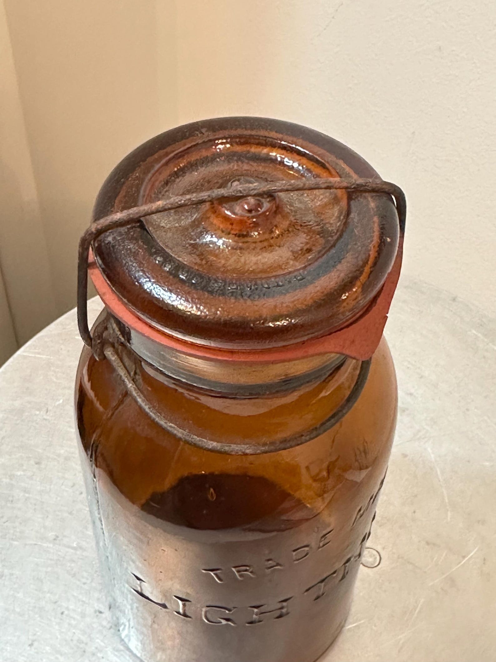 Antique Trade Mark Lightning Amber Canning Jar (putman 193) - Etsy