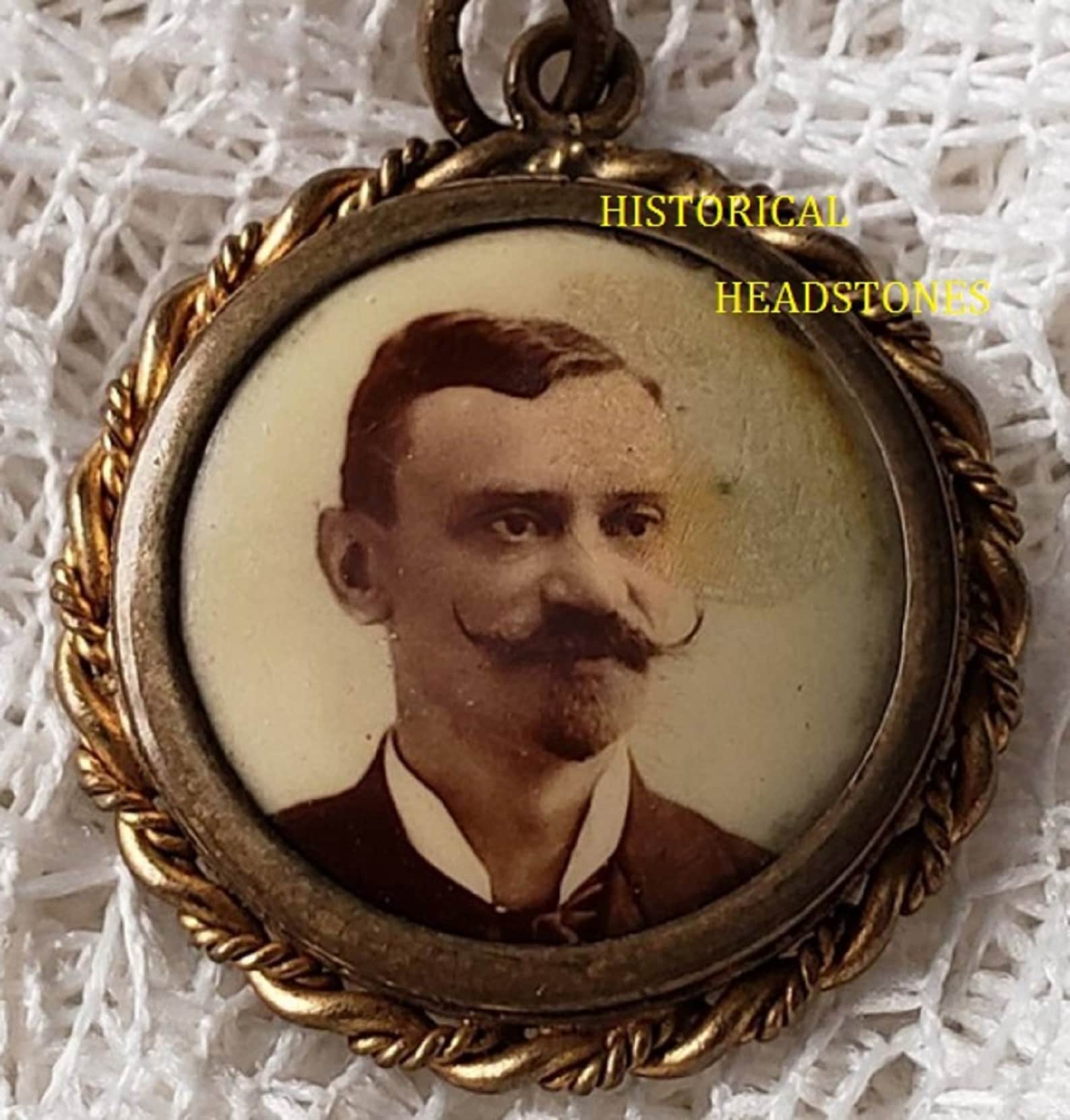 Wild Bill Hickok & Wife Agnes Thatcher Lake Broach Keepsake, Celloid ...