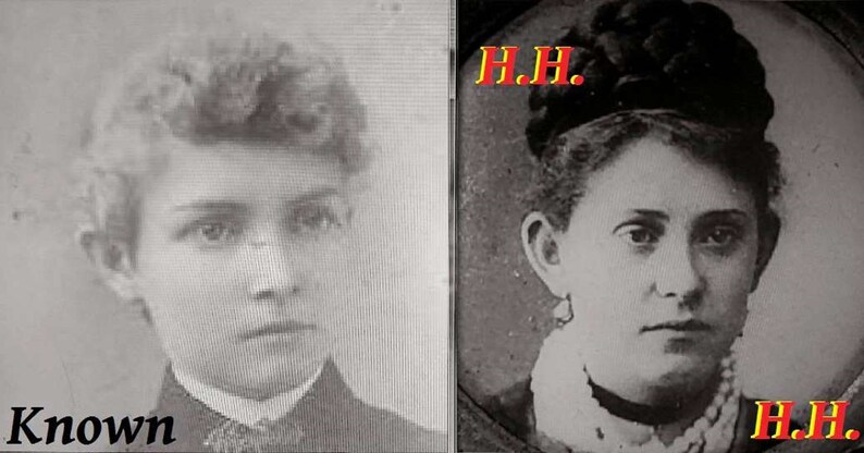 Wild Bill Hickok & Wife Agnes Thatcher Lake Broach Keepsake, Celloid ...