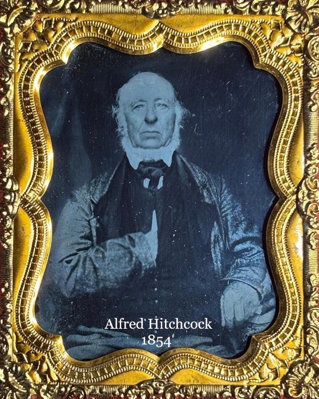 ALFRED HITCHCOCK Was a Hollywood VAMPIRE! 1/6th Daguerreotype C.1850 ...