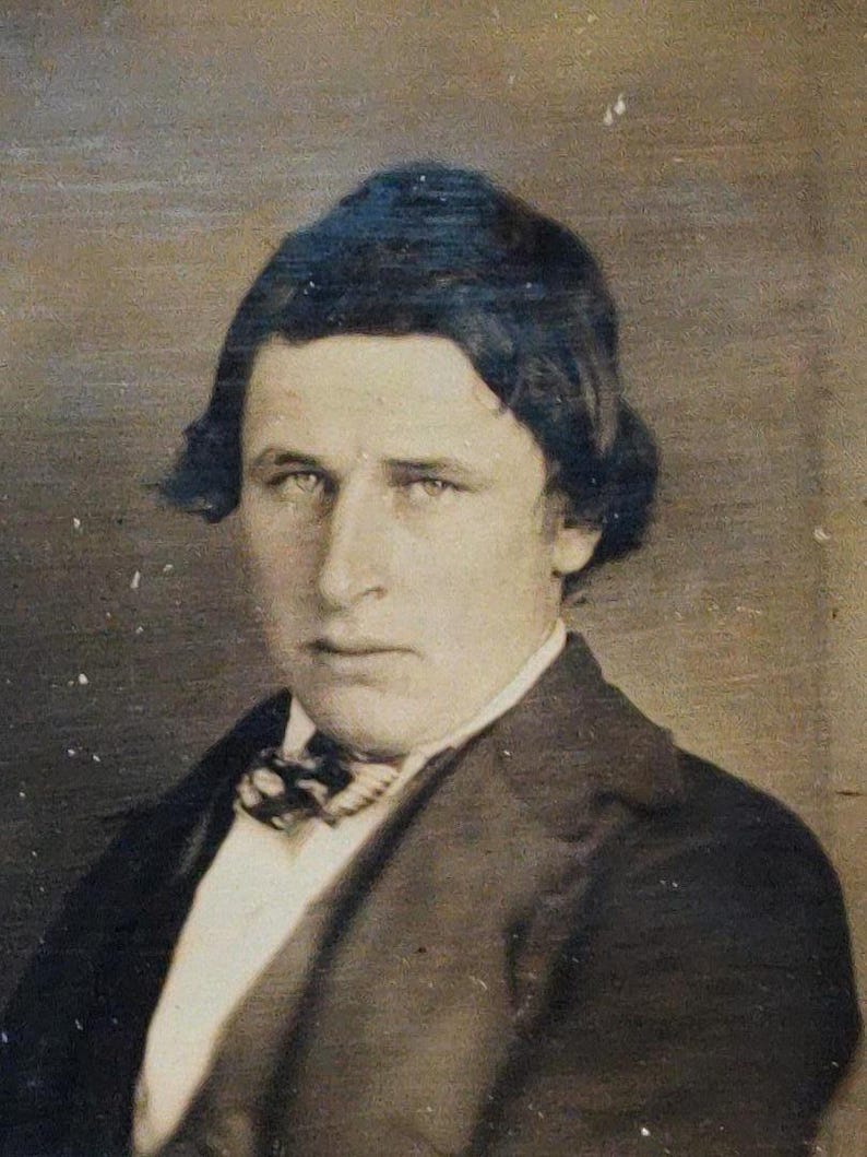 Inventor THOMAS ALVA EDISON 1/6th Daguerreotype C.1865 With Forensic ...