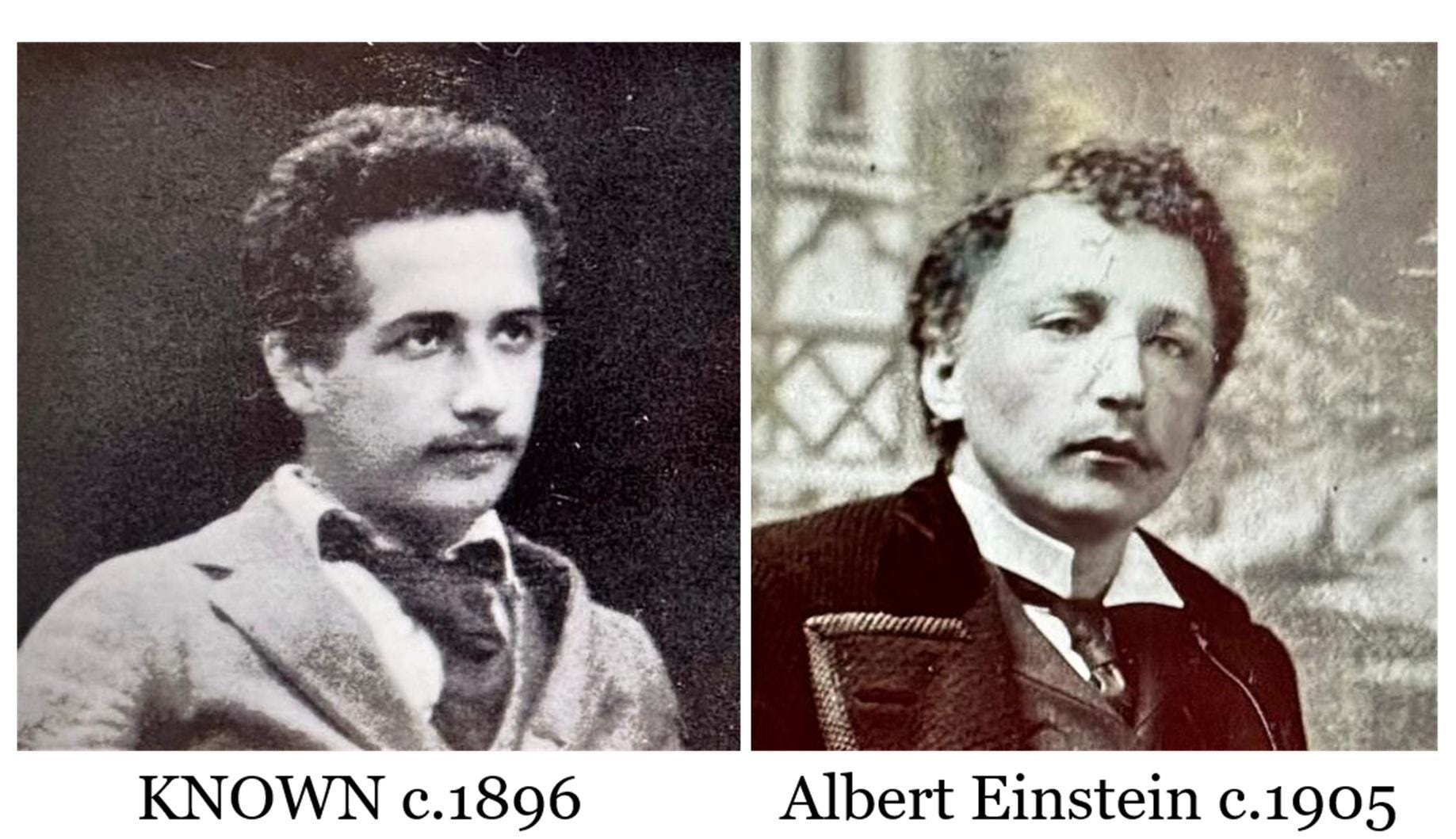 ALBERT EINSTEIN 1/6th Tinted Tintype C. 1905 Theory of Relativity ...