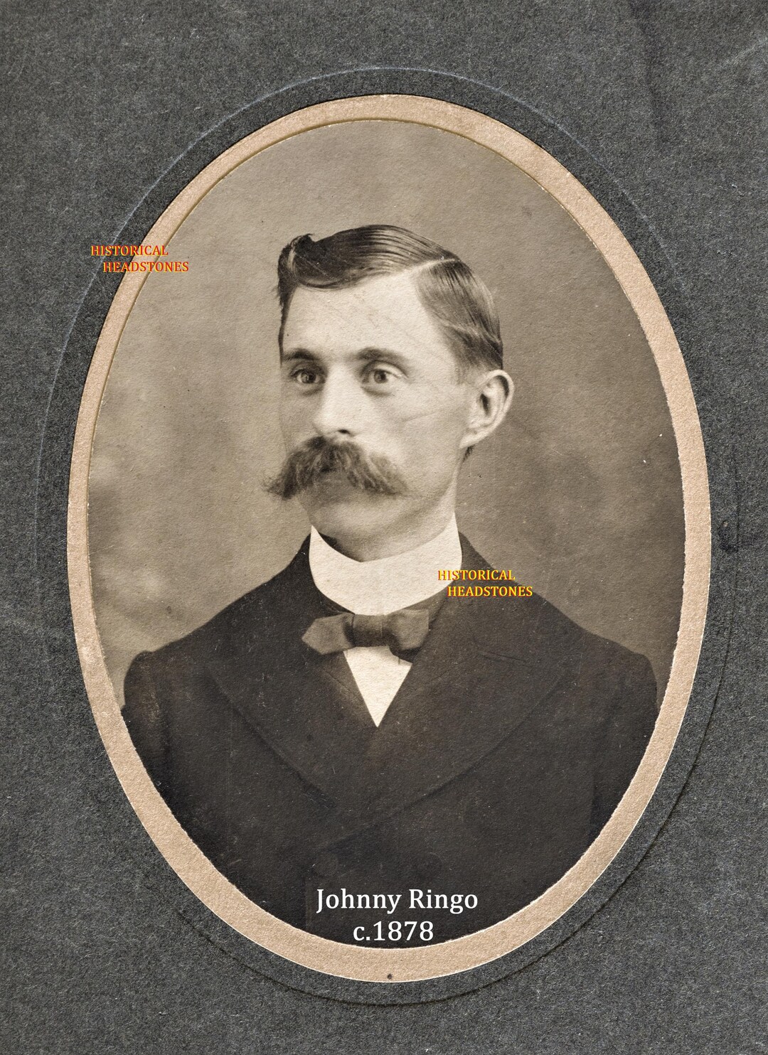 Outlaw JOHNNY RINGO Cabinet Card C.1878 as Featured in Historical ...