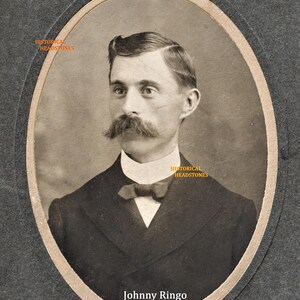 Outlaw JOHNNY RINGO Cabinet Card C.1878 as Featured in Historical ...