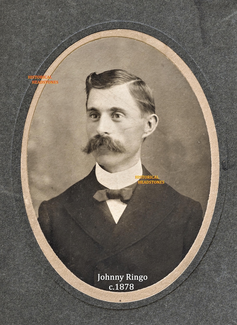Outlaw JOHNNY RINGO Cabinet Card C.1878 as Featured in Historical ...